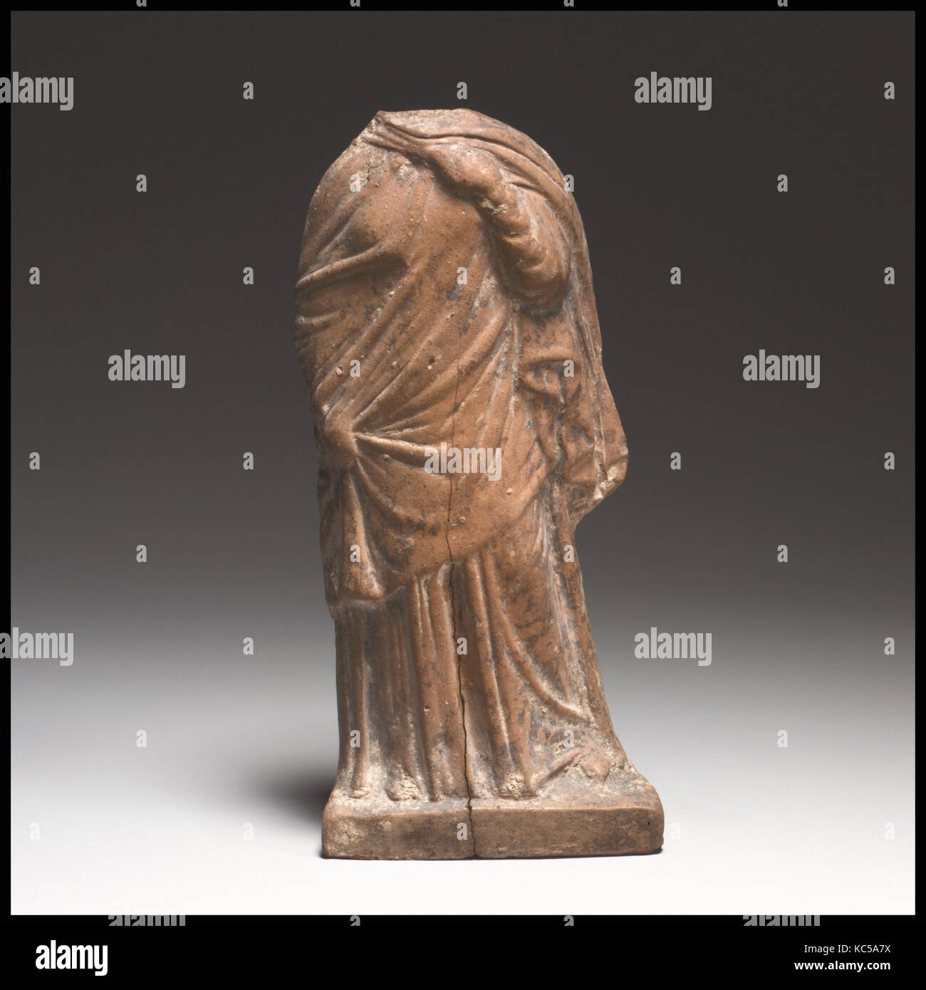 Terracotta statuette of a woman, Hellenistic, ca. 300 B.C., Cypriot ...