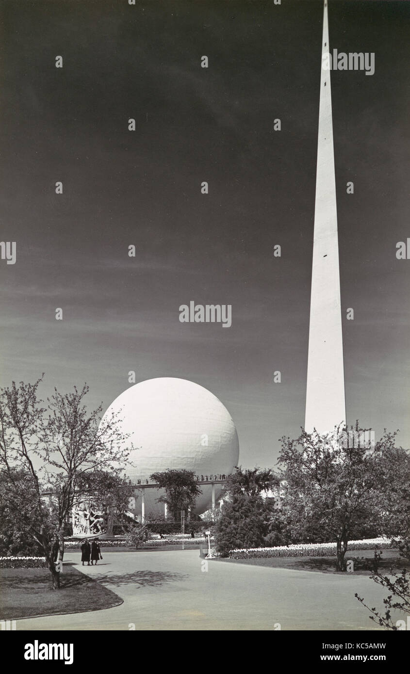 Trylon and Perisphere, New York World's Fair, Samuel H. Gottscho, ca ...