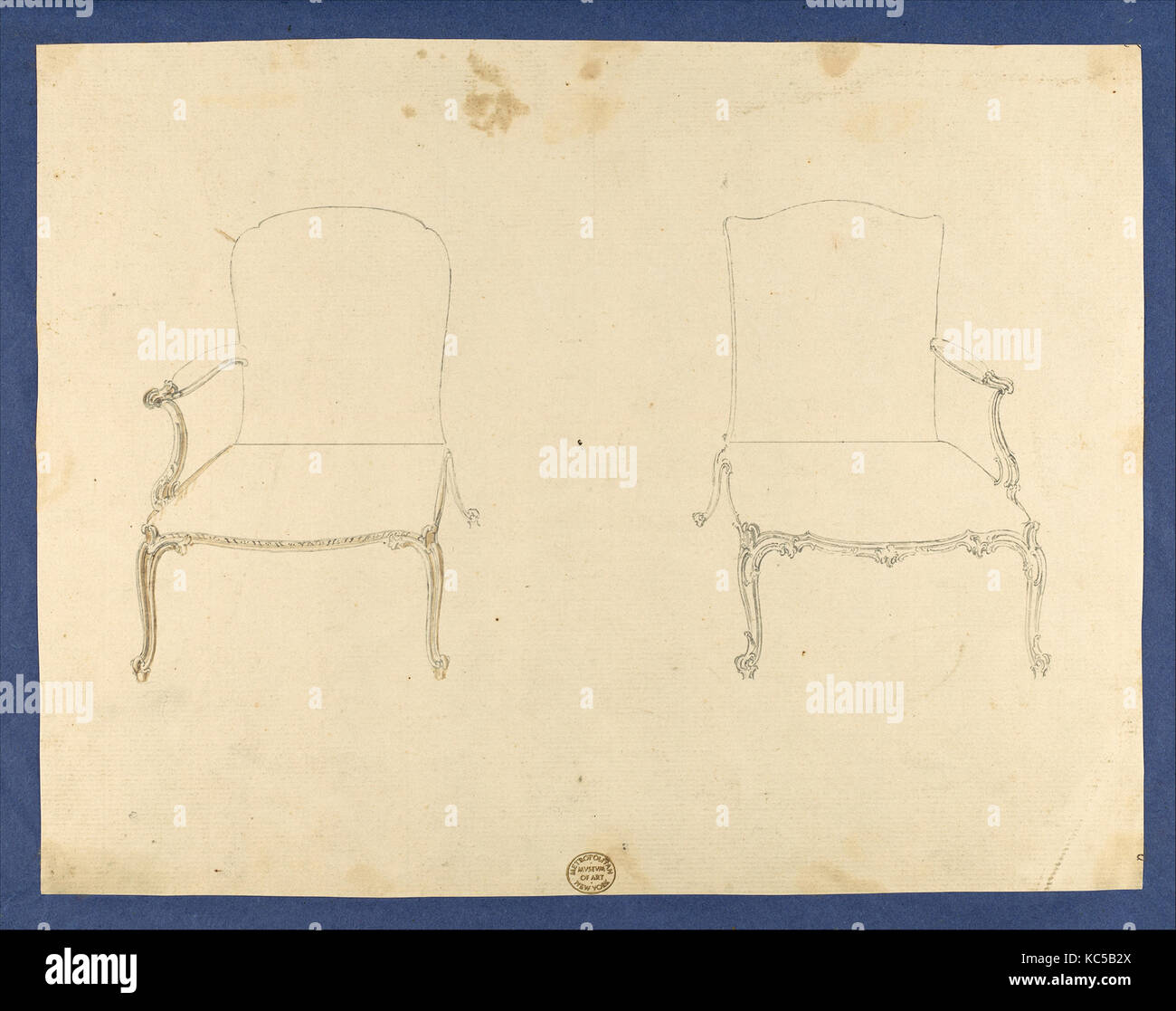 Chippendale drawings for chairs hi-res stock photography and images - Alamy