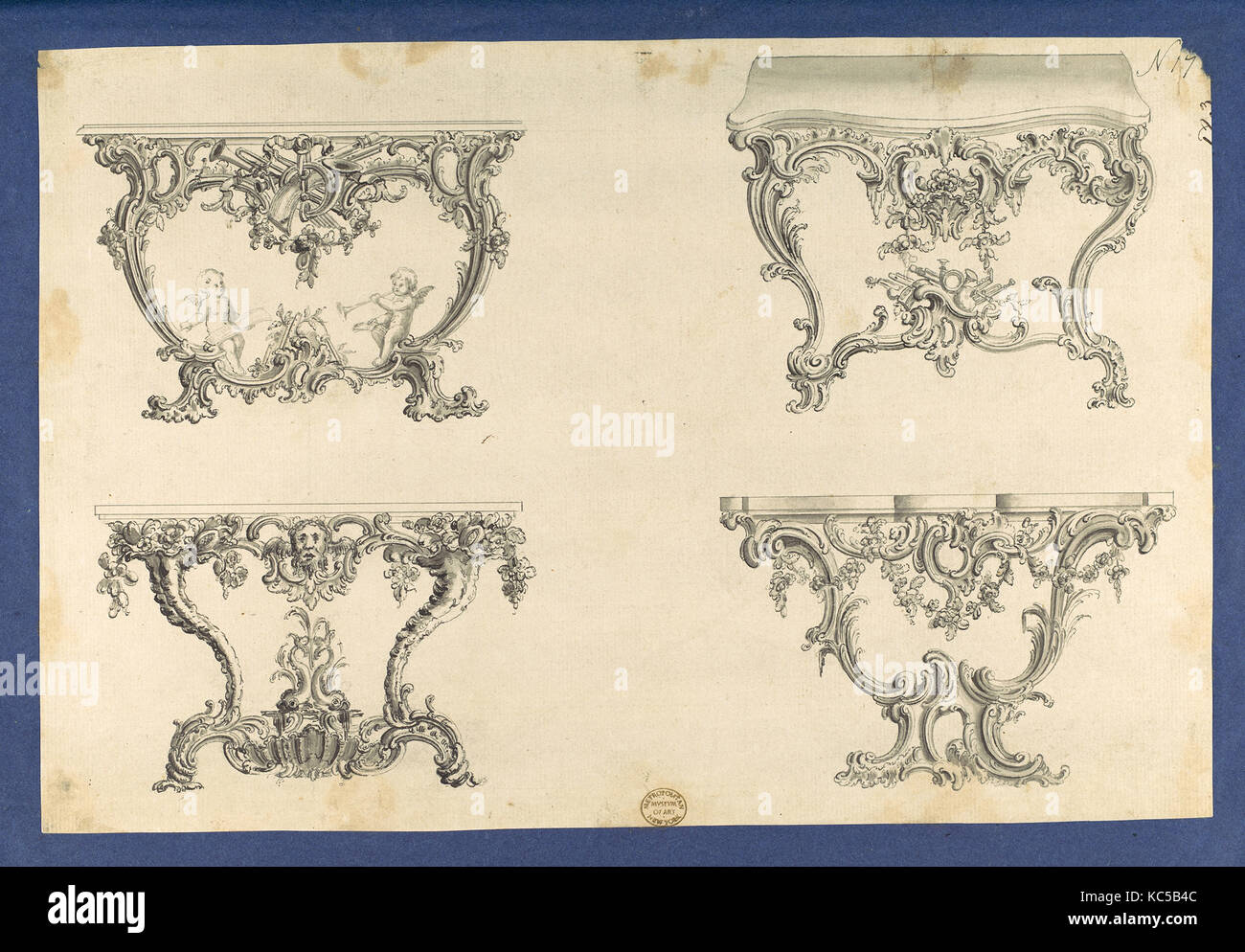 Frames for Marble Slabs, in Chippendale Drawings, Vol. I, Thomas ...
