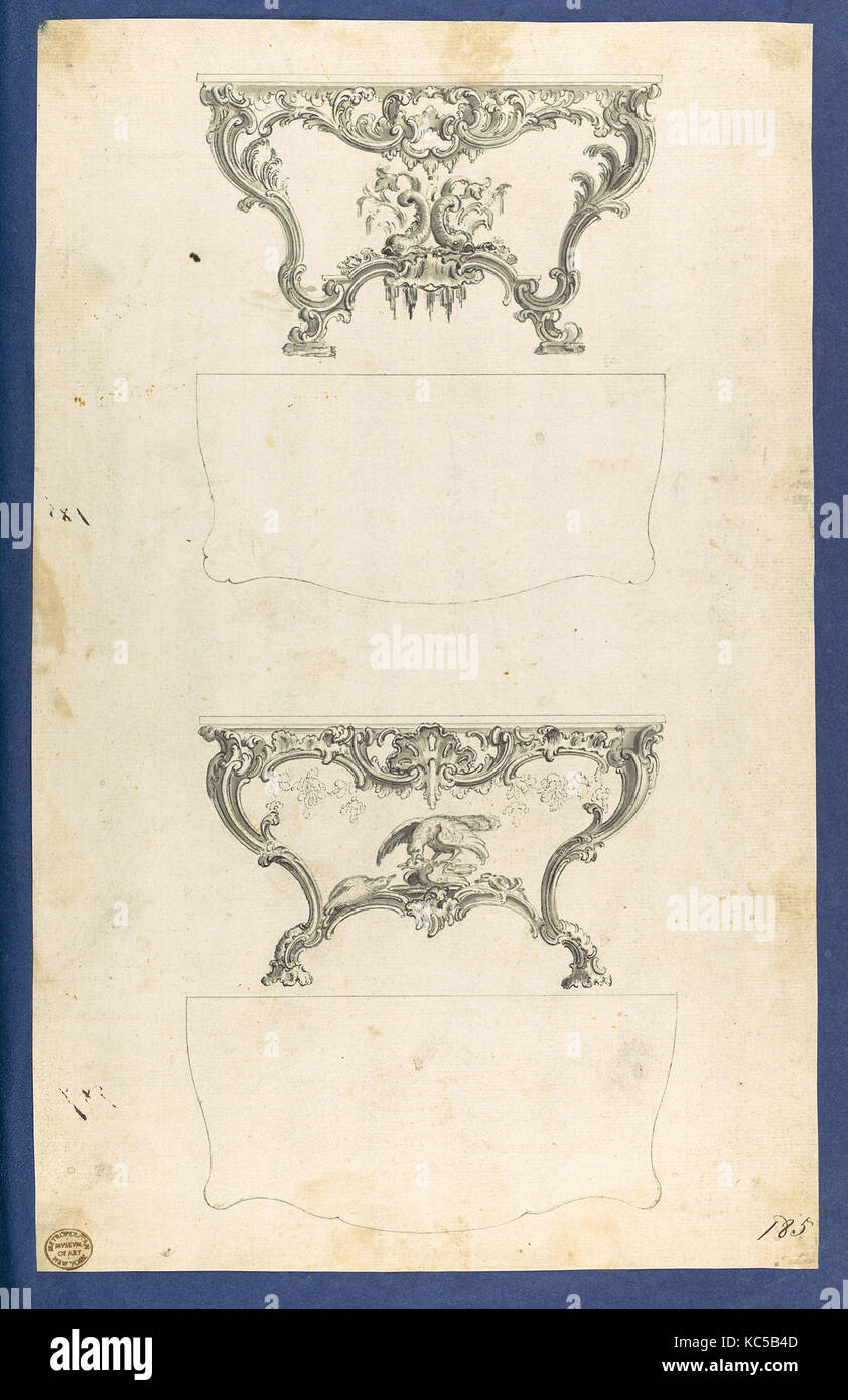 Sideboard Tables, in Chippendale Drawings, Vol. I, Thomas Chippendale ...