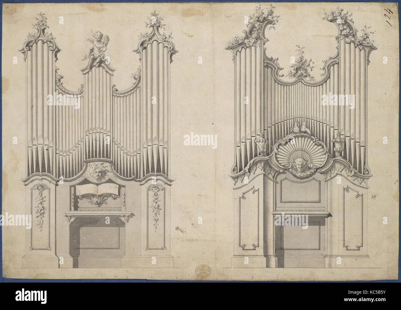 Chamber Organs, from Chippendale Drawings, Vol. II, Thomas Chippendale ...