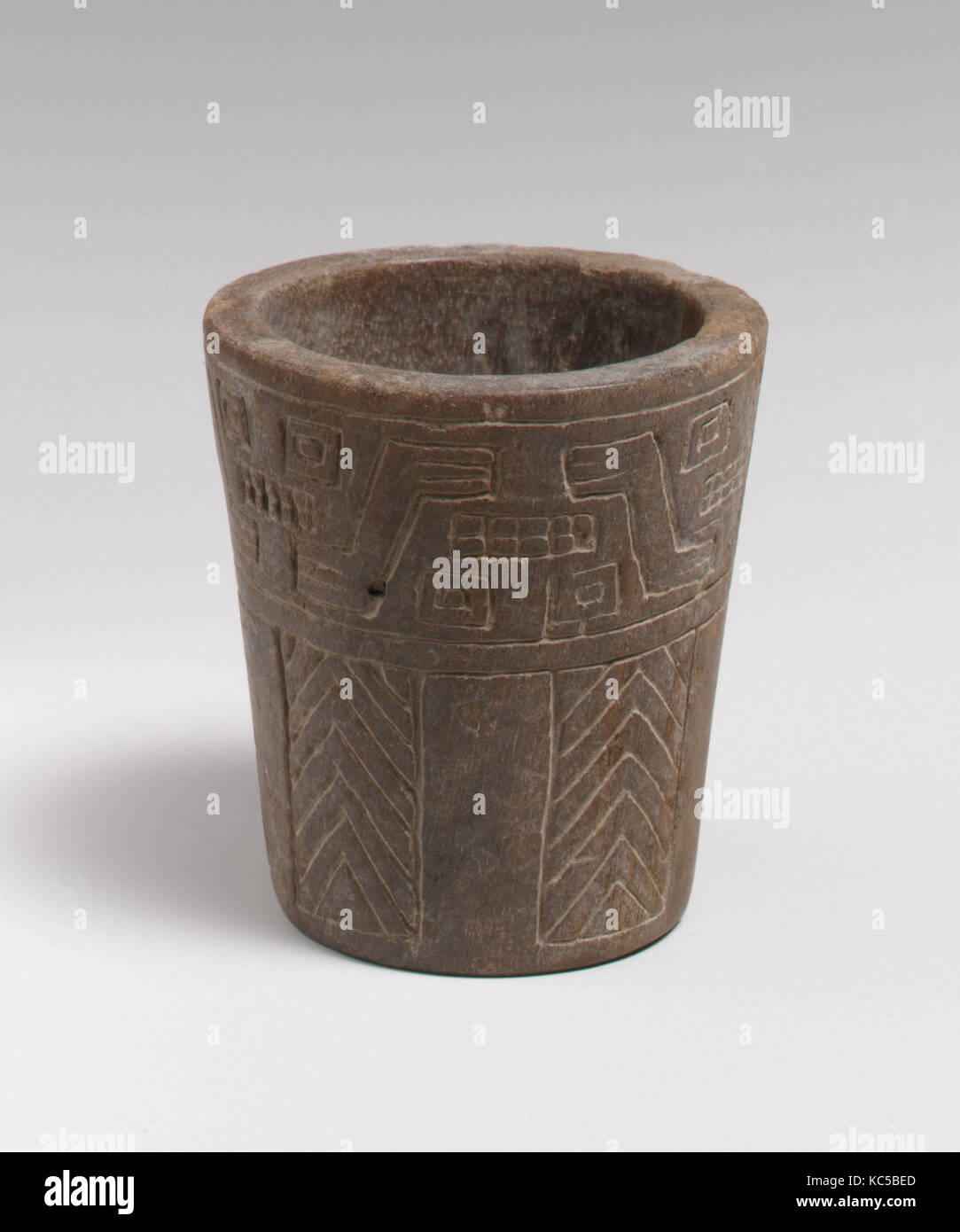 Kero, 15th–early 16th century, Peru, Inca, Wood (prosopis ?), Height 2 ...