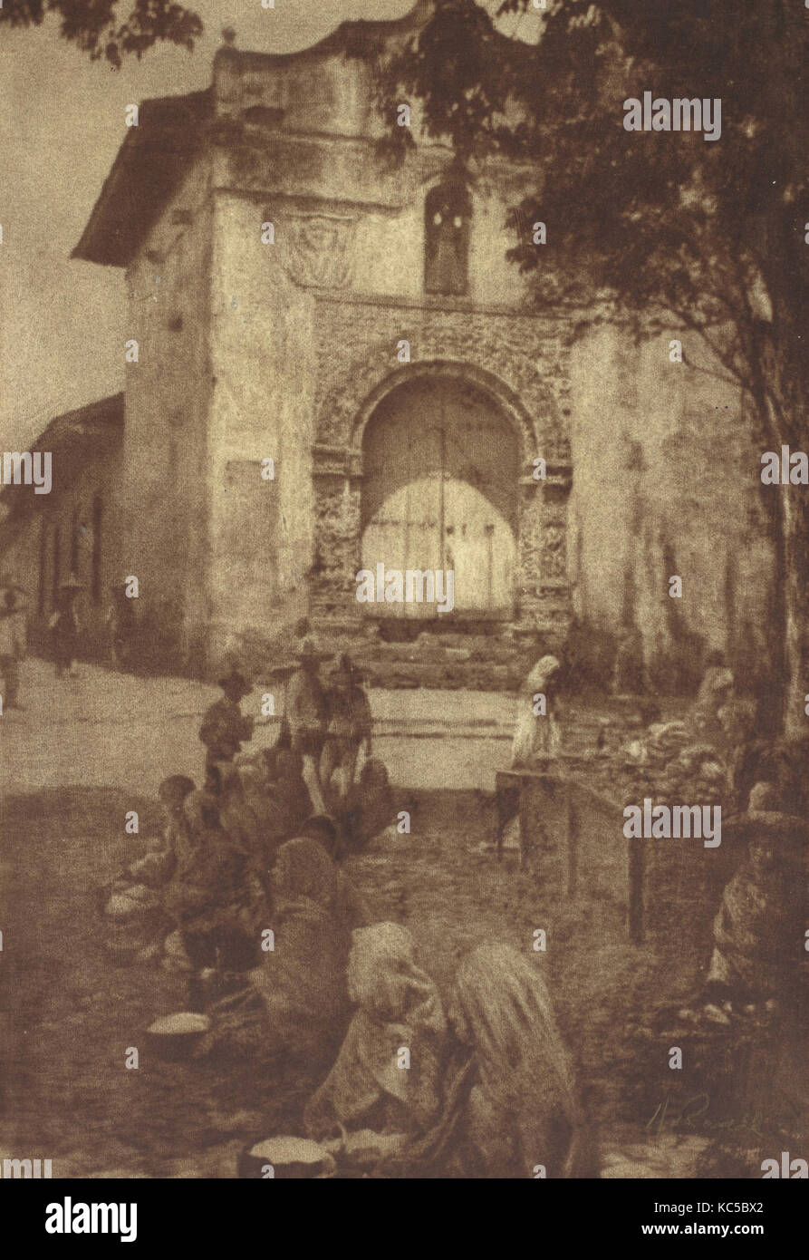 Tortilla Women in the Plaza, Mexico, Henry Ravell, 1910s Stock Photo ...