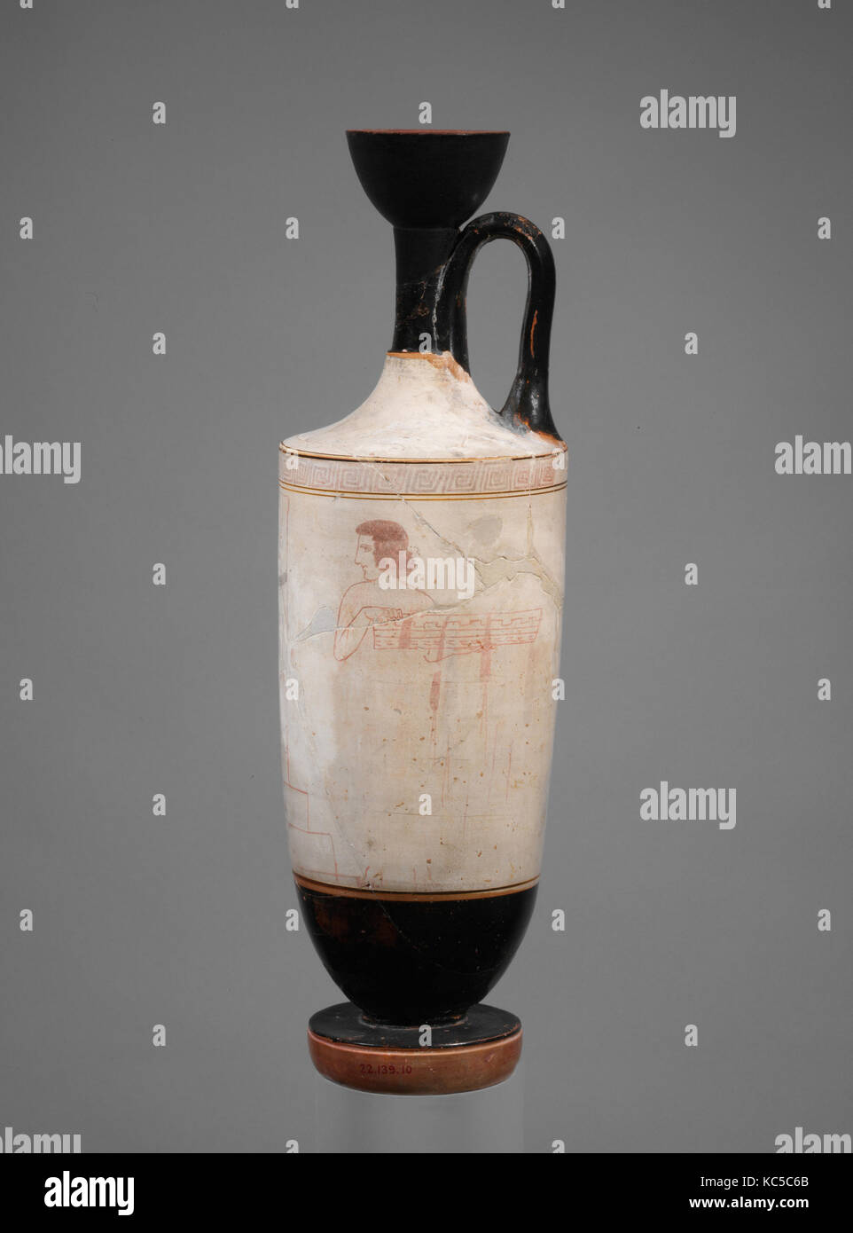 Terracotta lekythos (oil flask), Classical, ca. 440–430 B.C., Greek ...