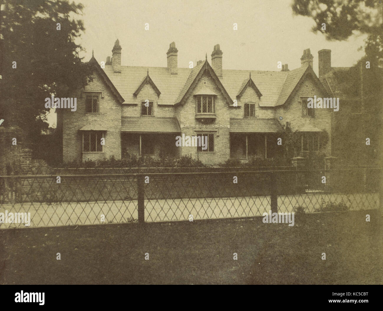 Gabled House Across Lane, 1850s, Salted paper print from paper negative ...