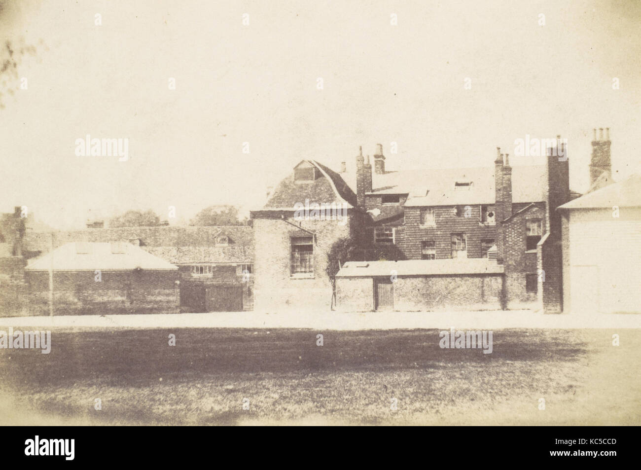 House from Across Lawn, 1850s, Salted paper print from paper negative ...