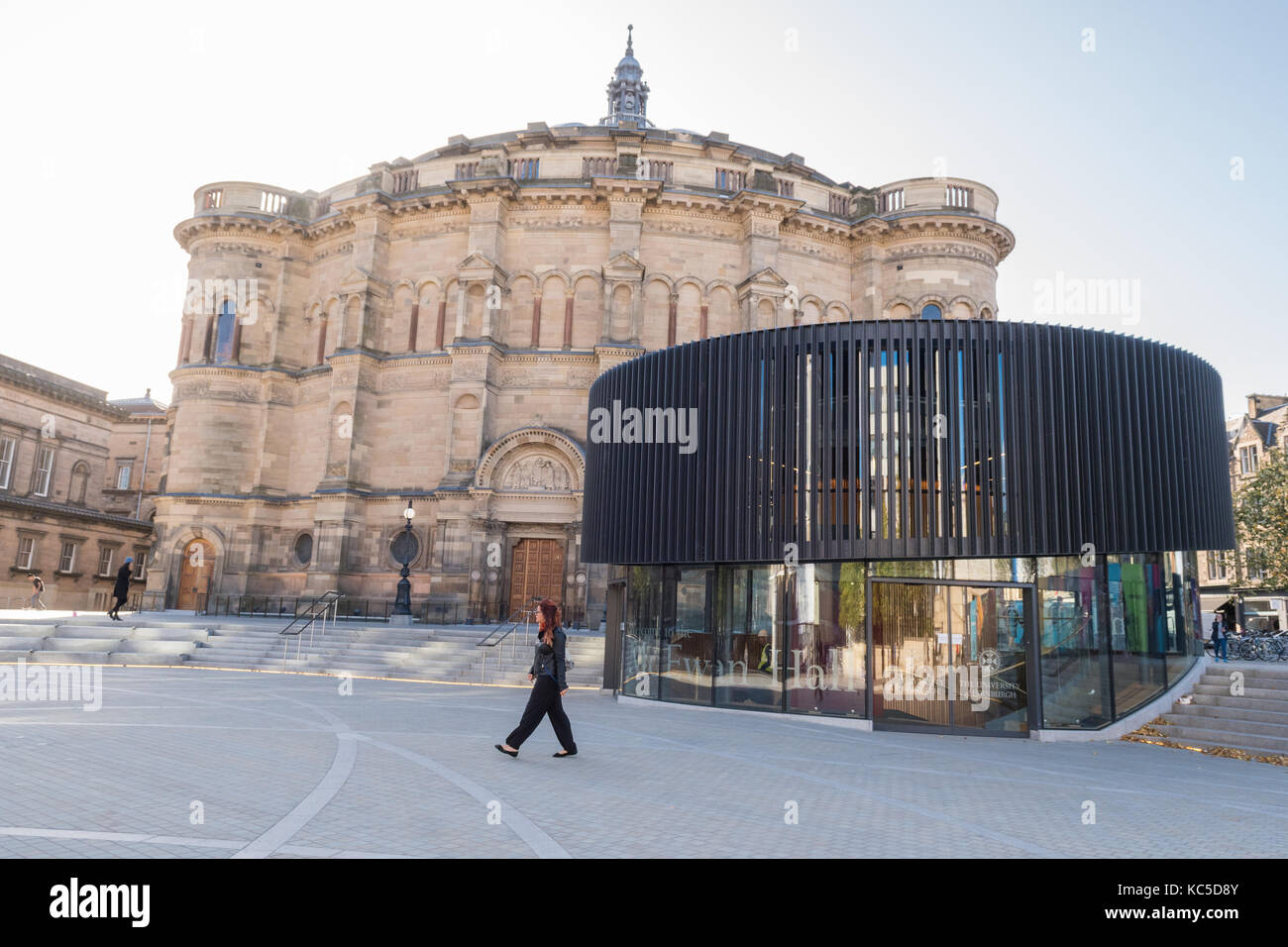 McEwan Hall, Edinburgh University graduation hall showing new glass ...
