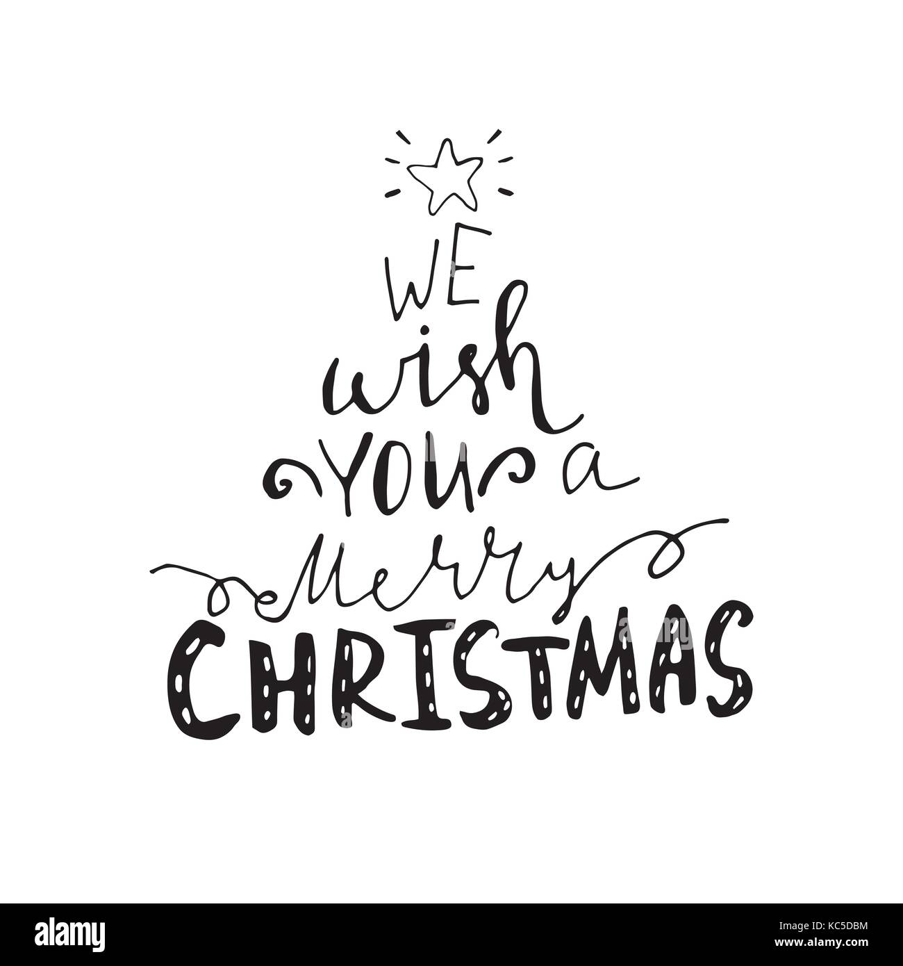 Christmas hand lettering signature Stock Vector Image & Art - Alamy