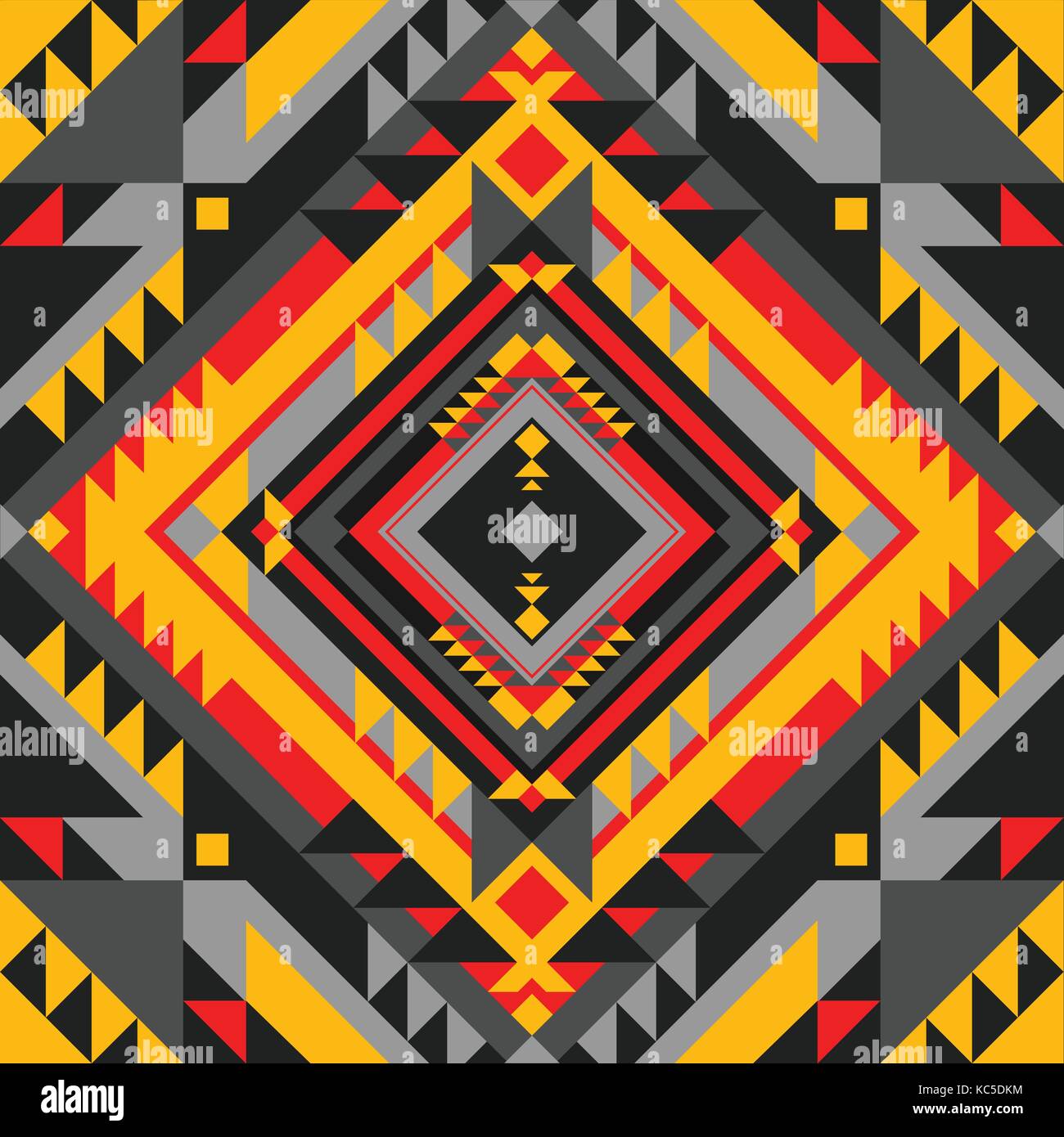 Abstract geometric design. Multicolor tribal background. Vector ...