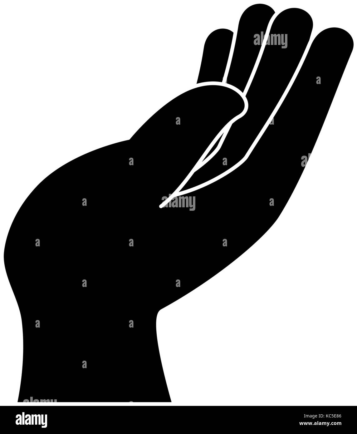 hand human receiving icon vector illustration design Stock Vector Image ...