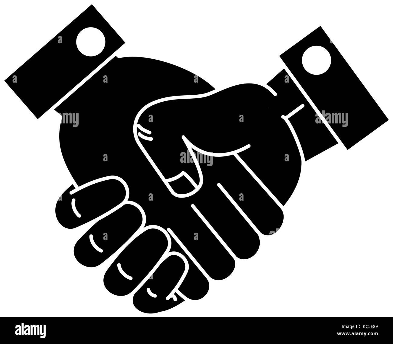 Handshake done deal icon hi-res stock photography and images - Alamy