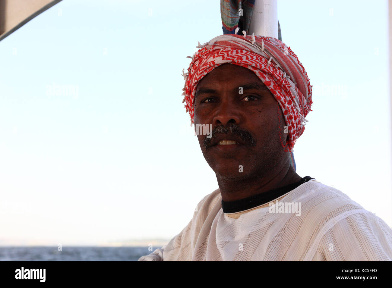 Portrait an Arab wearing a turban, Egypt Stock Photo - Alamy