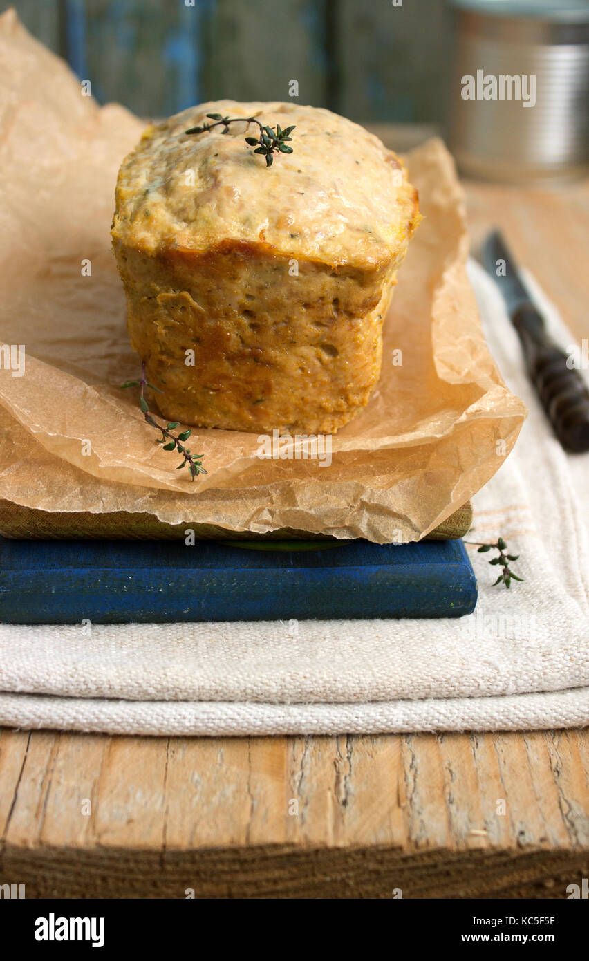 Meat bread from ground meat with herbs and eggs. Traditional Moldovan ...