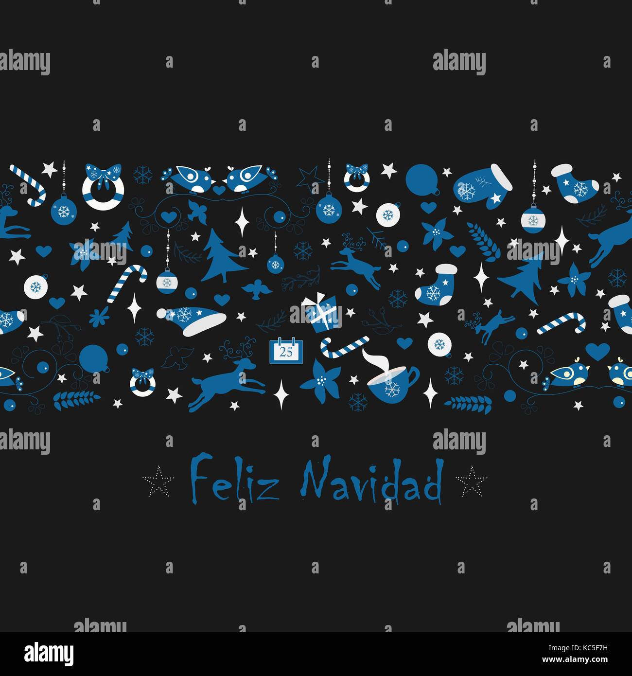 Feliz navidad card Stock Vector Images - Alamy