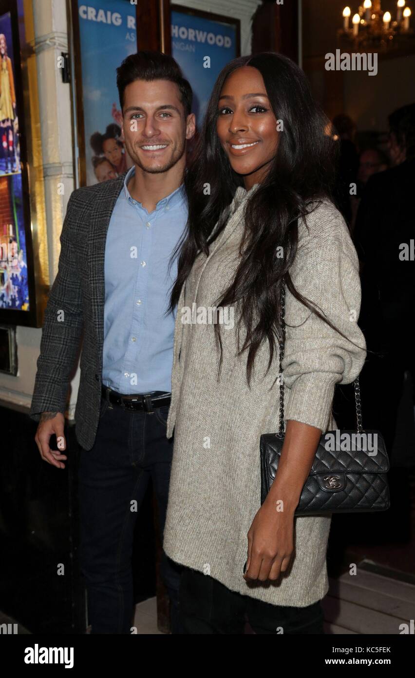 Gorka Marquez and Alexandra Burke attend a photocall for Annie, where ...