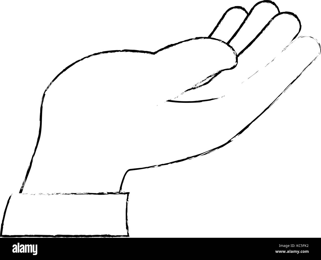 hand human receiving icon vector illustration design Stock Vector Image ...
