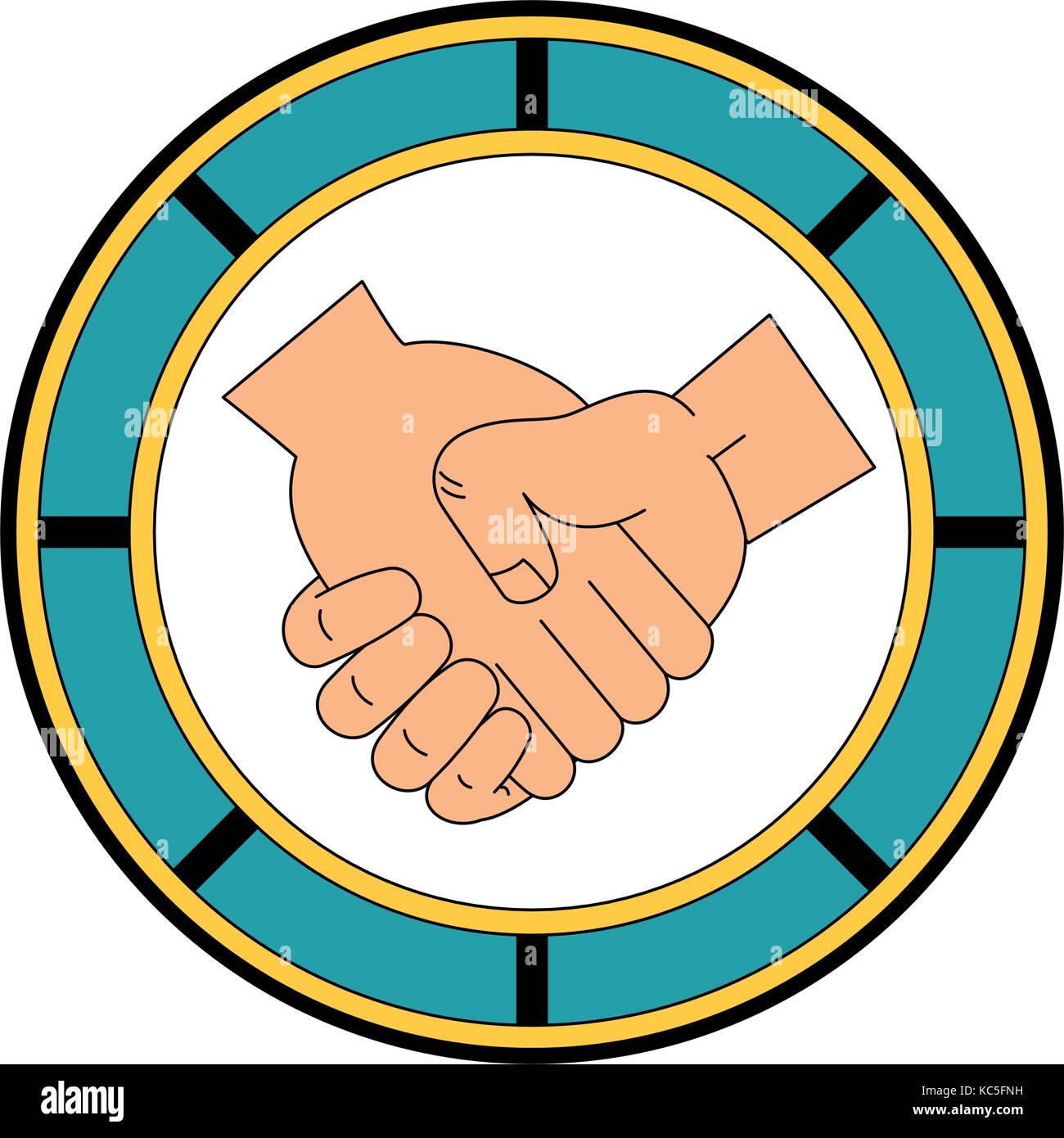 handshake done deal icon vector illustration design Stock Vector Image ...