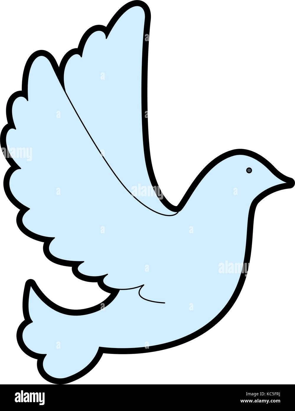 dove of peace flying vector illustration design Stock Vector Image ...