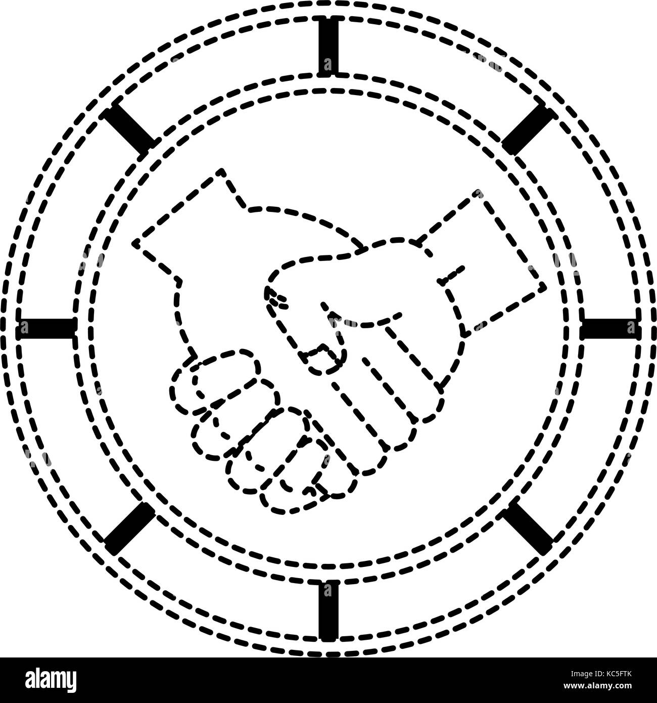 handshake done deal icon vector illustration design Stock Vector Image ...