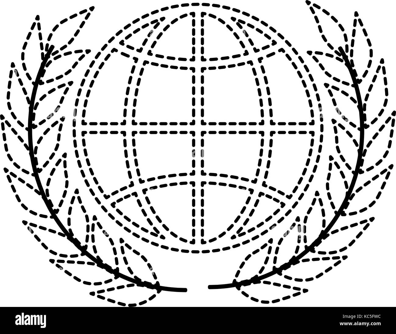 Laurel wreath simple icon Black and White Stock Photos & Images - Alamy