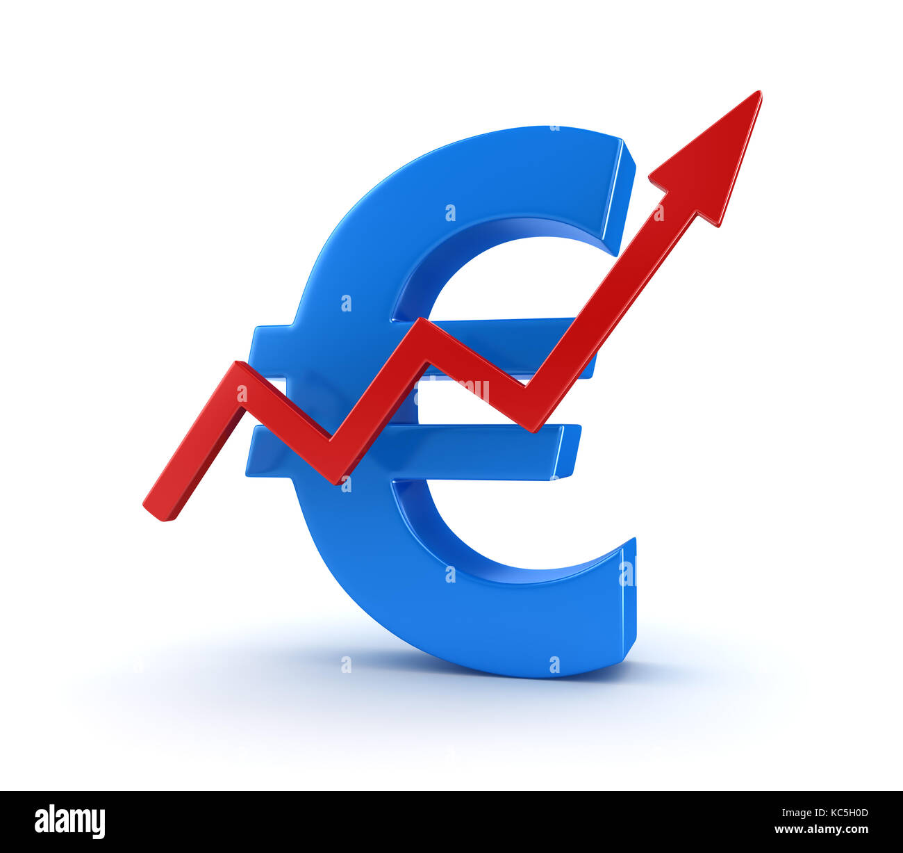 Business Chart with Euro Symbol , This is a 3d Rendered Computer ...