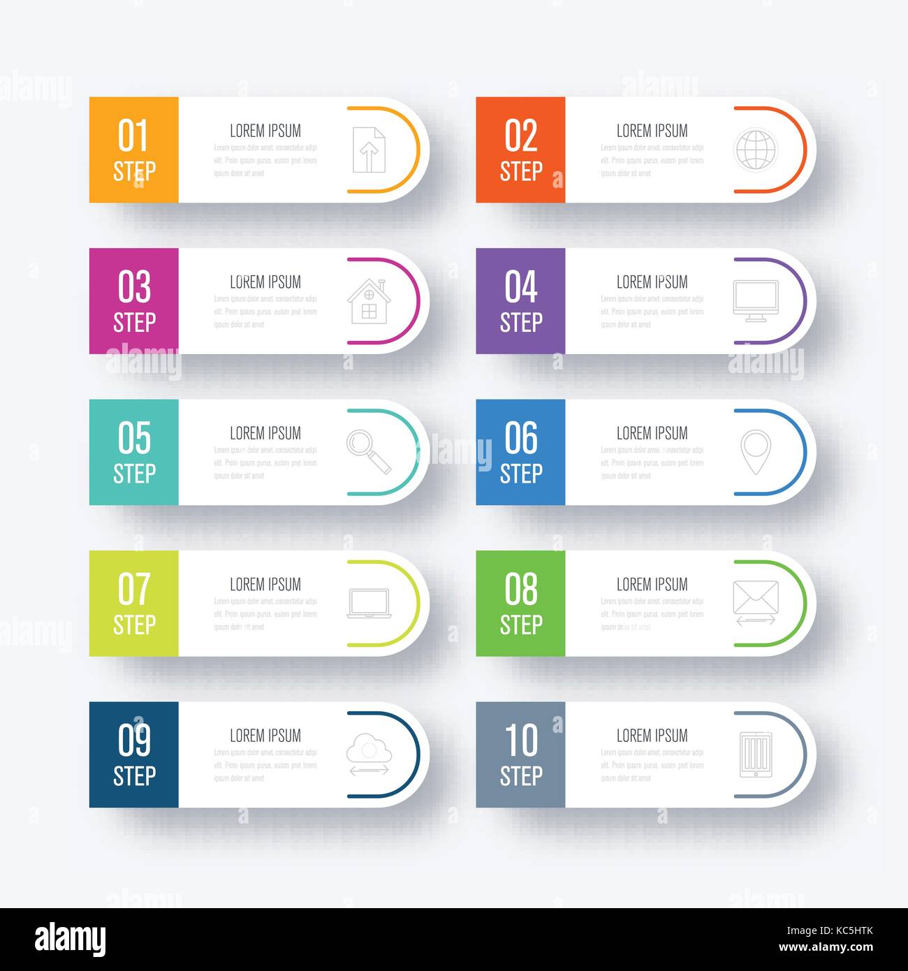 Infographic design template 10 options Stock Vector Image & Art - Alamy