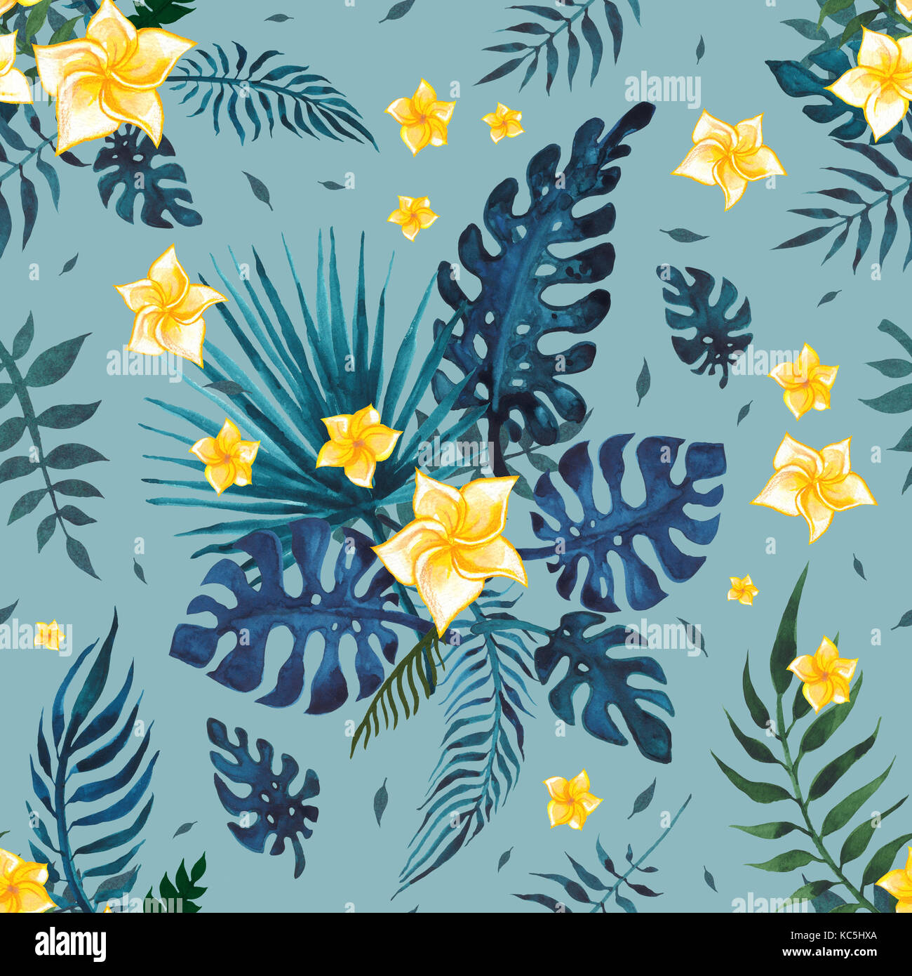 Tropical seamless pattern Stock Photo - Alamy