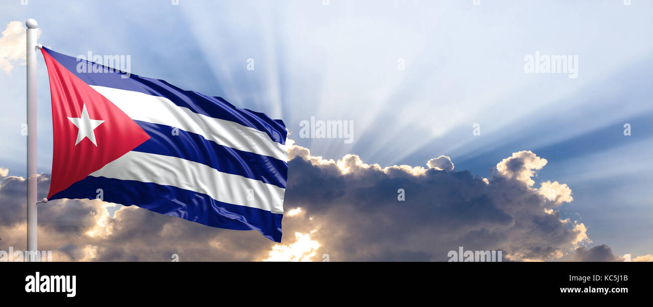 Cuba waving flag hi-res stock photography and images - Alamy