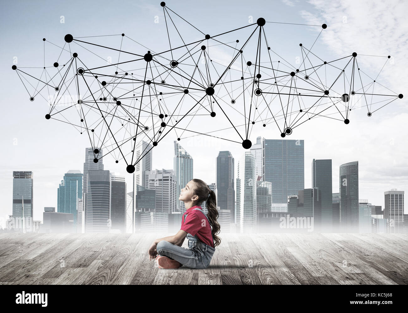 Concept of social wireless connection and internet use for commu Stock ...