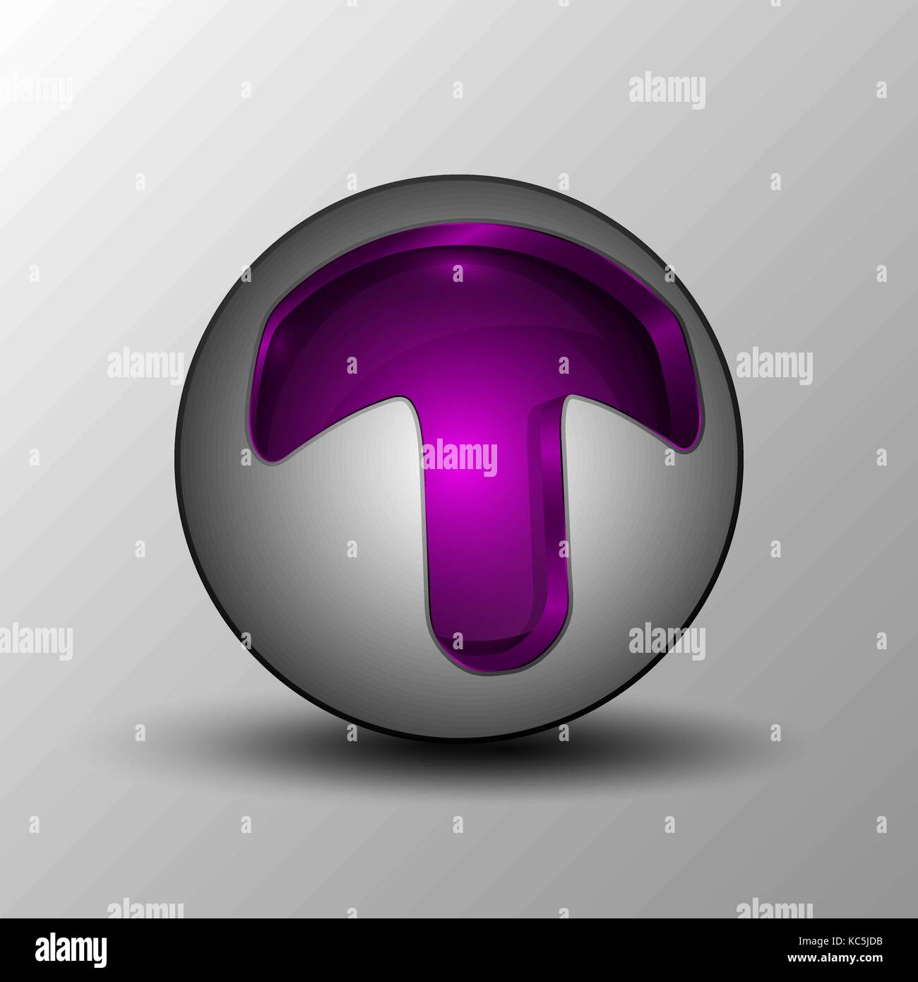 Vector illustration of purple colorful orb as emblem Stock Vector Image ...