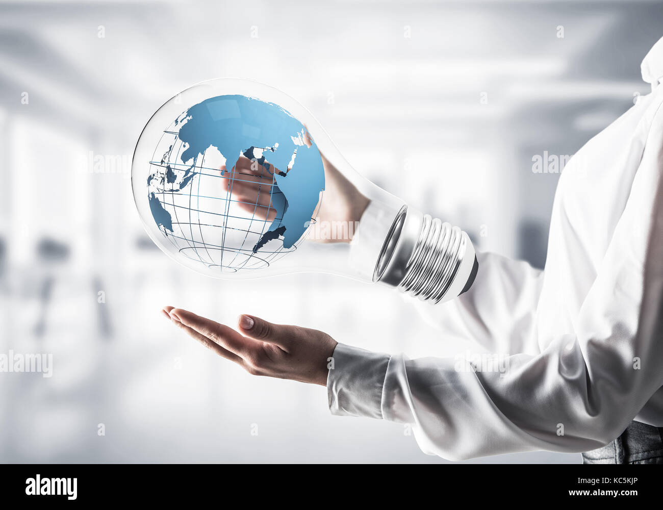 Innovations for the world protection concept Stock Photo - Alamy