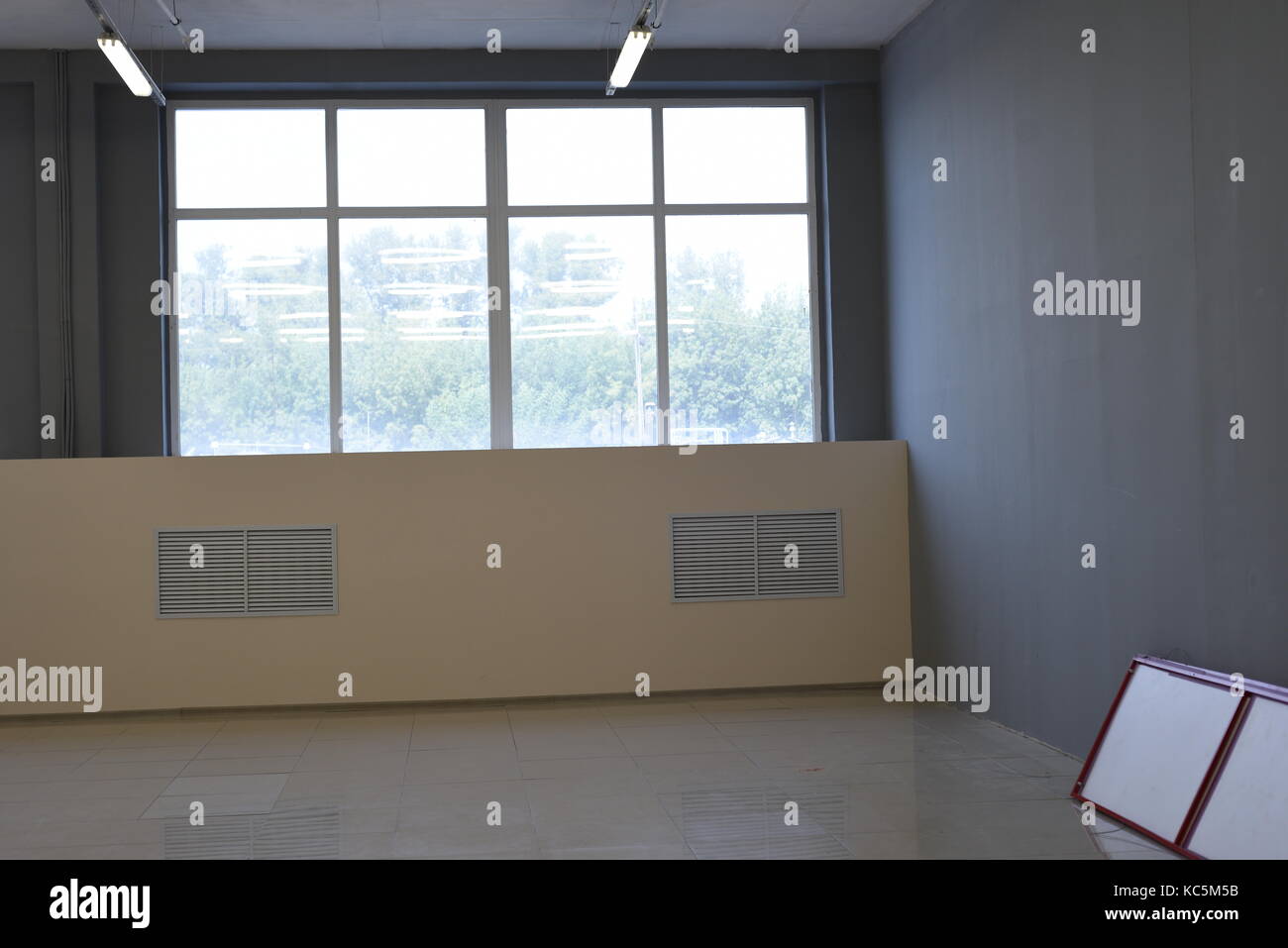 Shop interior in an empty state with no furniture or people Stock Photo ...