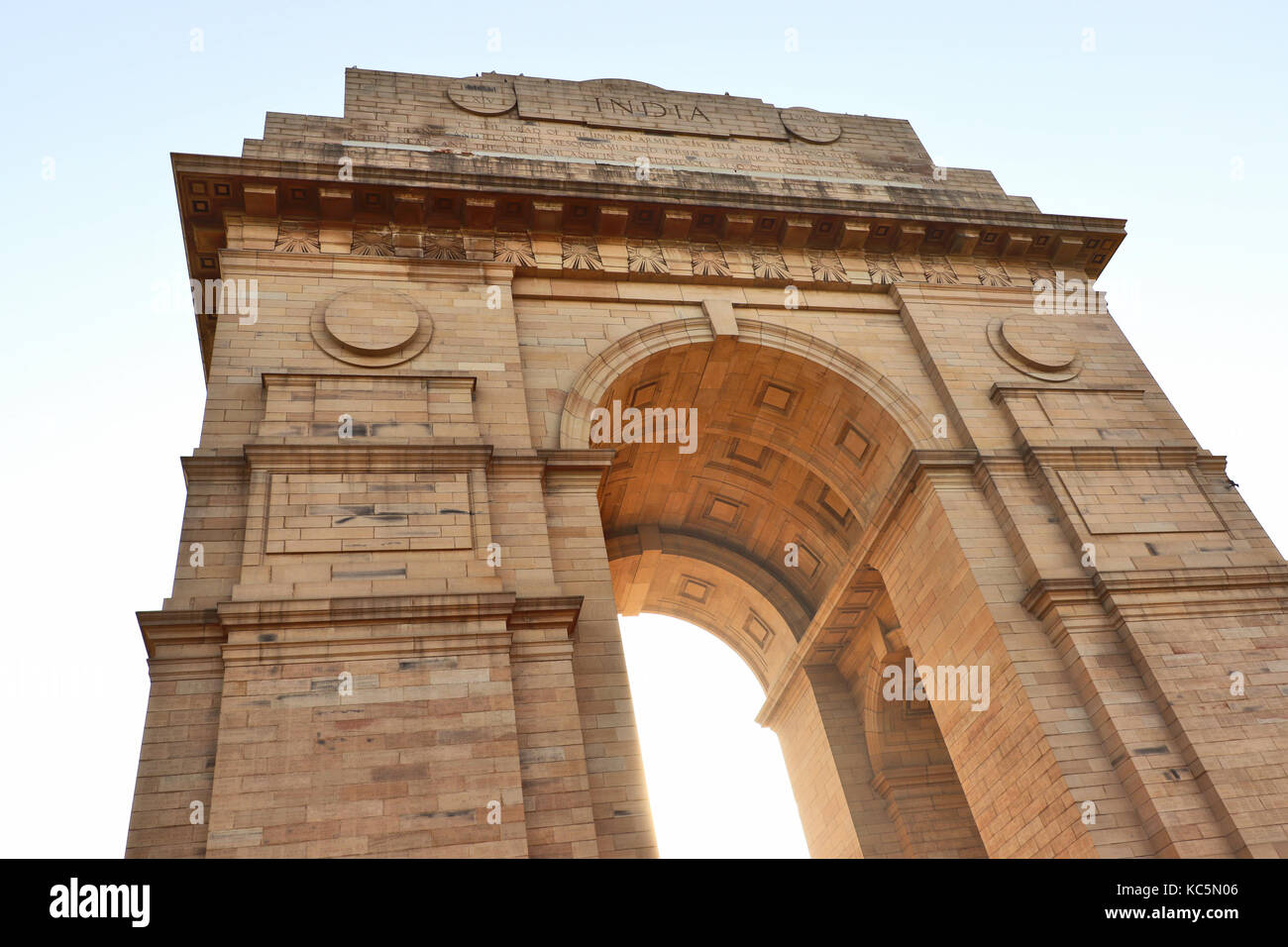 India Gate, one of the landmarks in New Delhi, India. It is originally ...