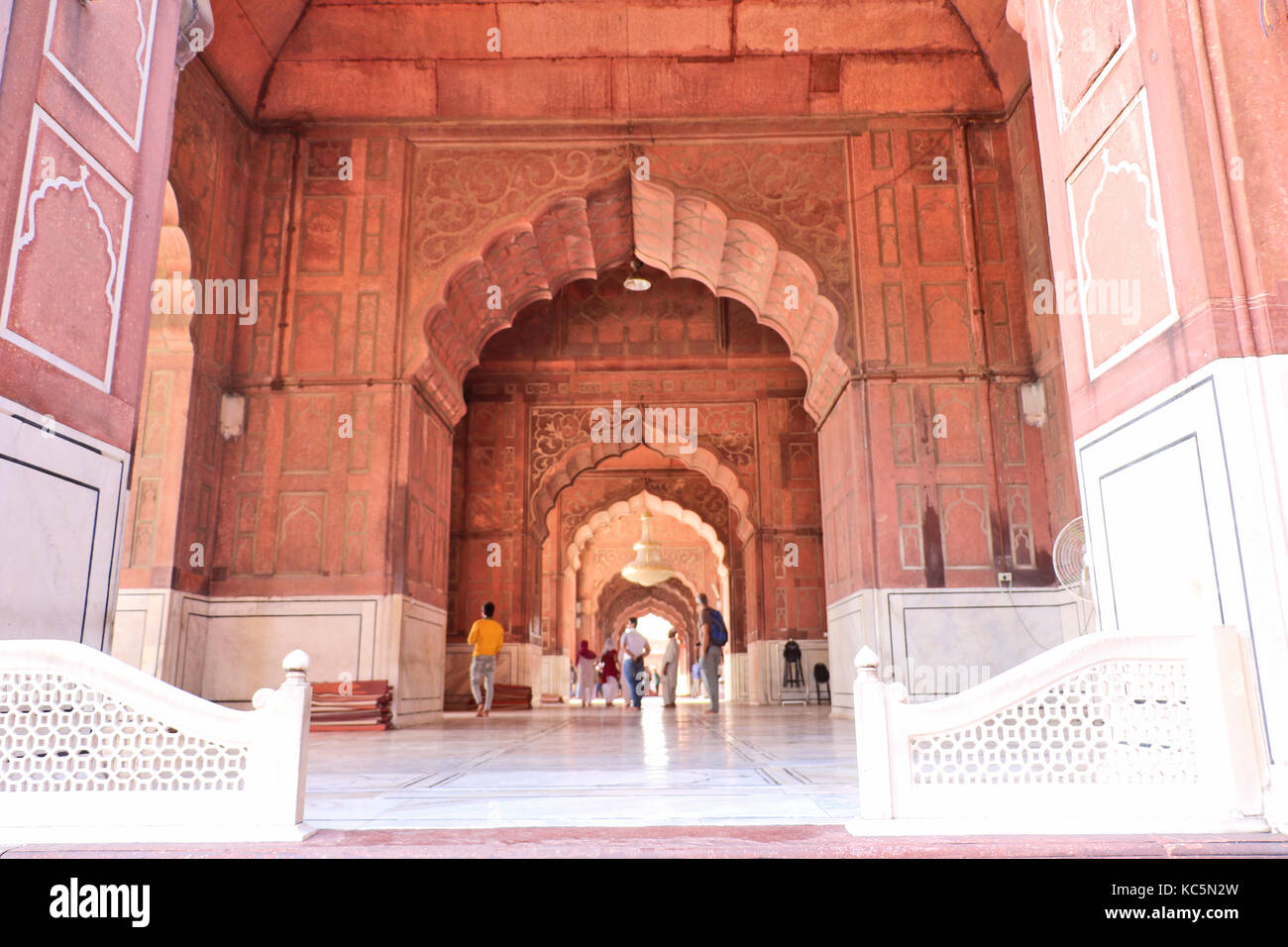 In house architecture of Jama Masjid, Delhi, India Stock Photo - Alamy