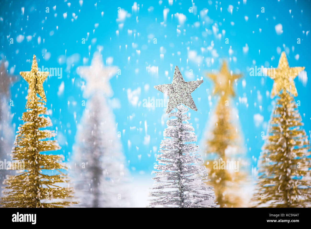 Abstract Christmas scene in forest Stock Photo - Alamy