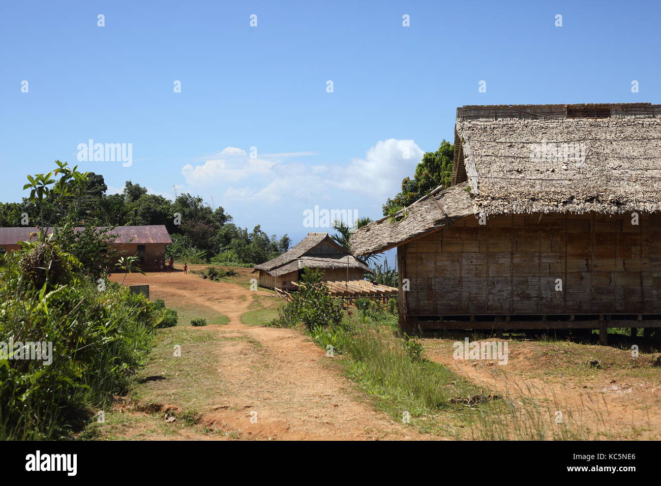 Small Village of Solomon Island Stock Photo - Alamy