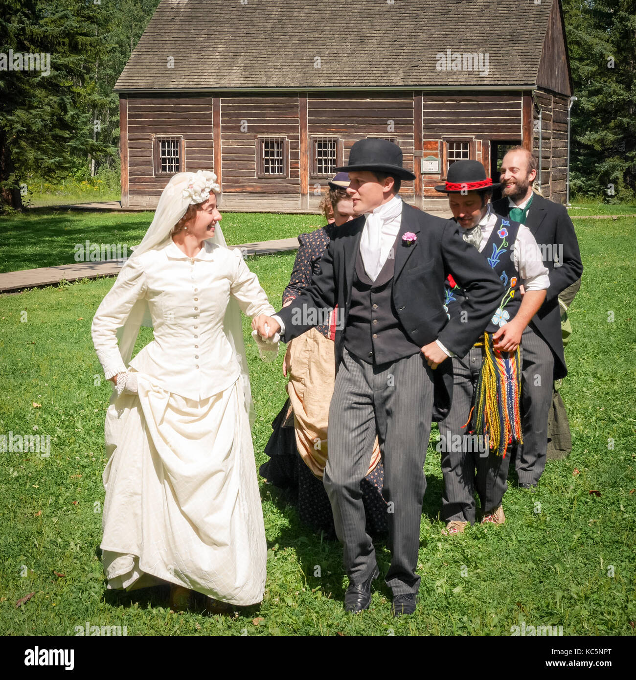 Period actors re-enact a traditional 19th century Métis wedding dance ...