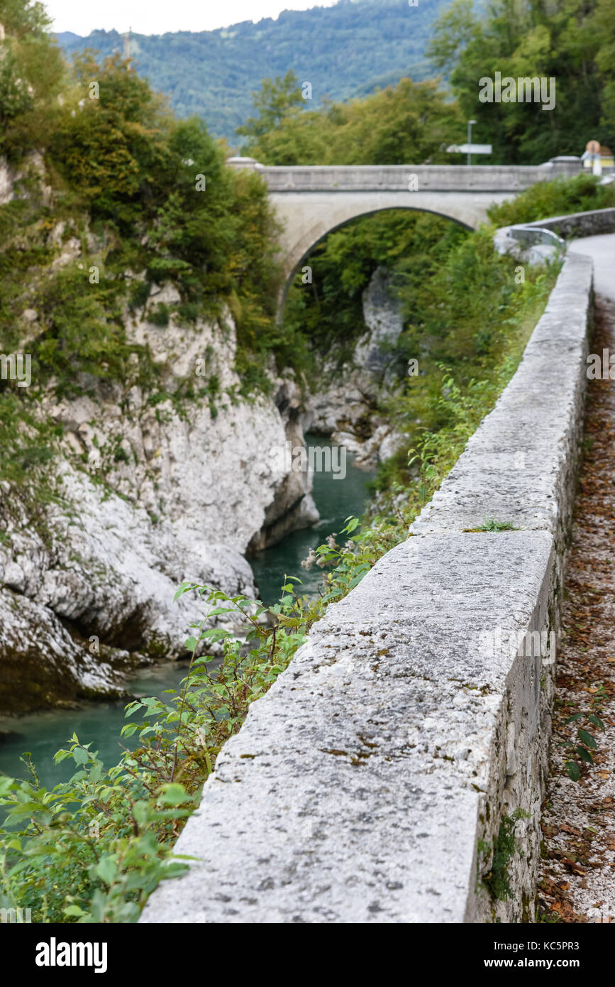 Gorge of the Isonzo River Stock Photo - Alamy