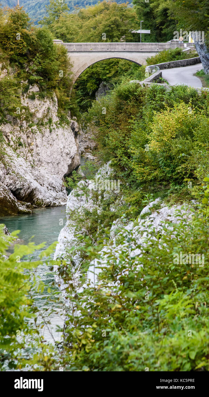 Gorge of the Isonzo River Stock Photo - Alamy