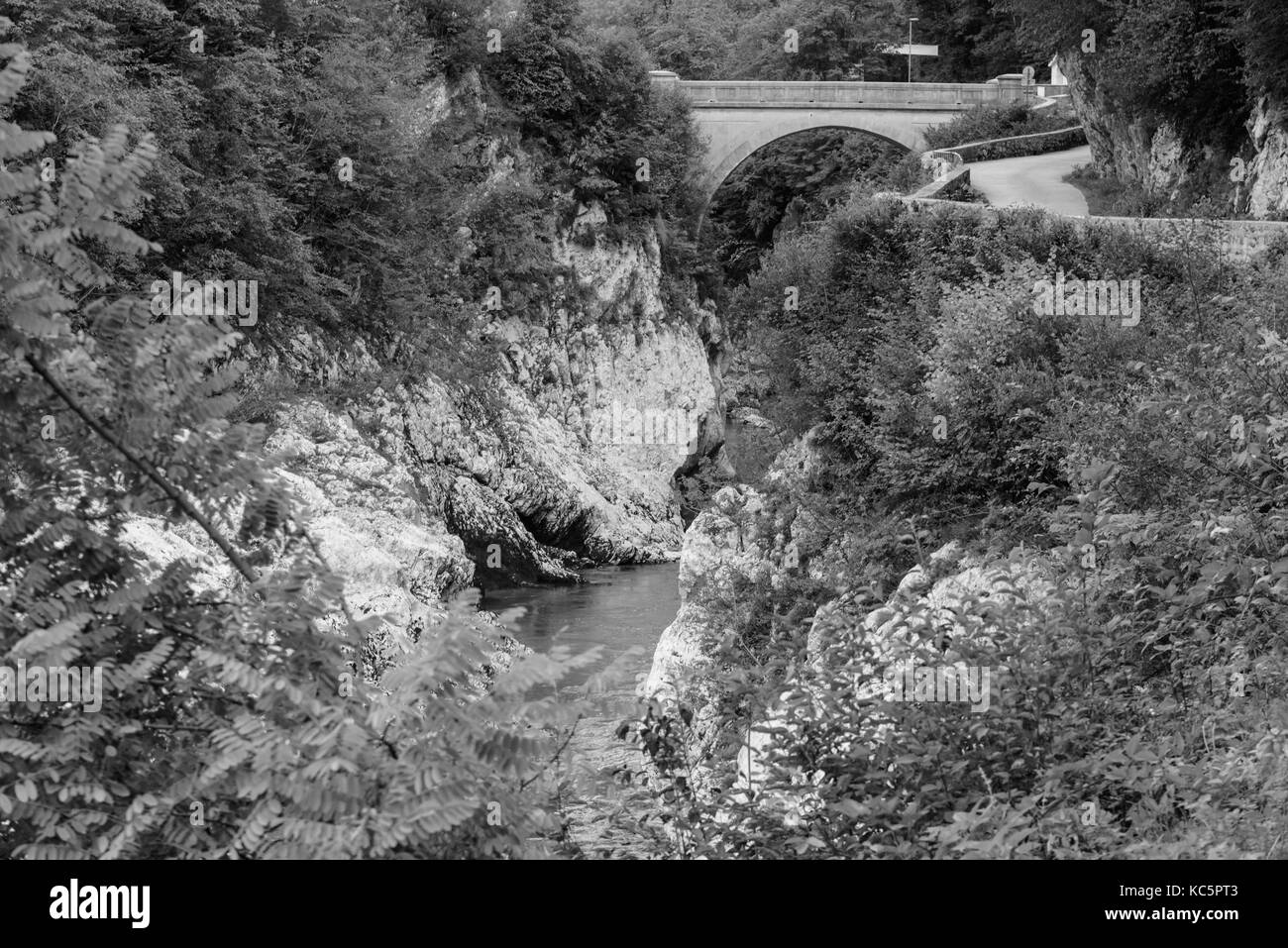 Rock scenery triglav Black and White Stock Photos & Images - Alamy