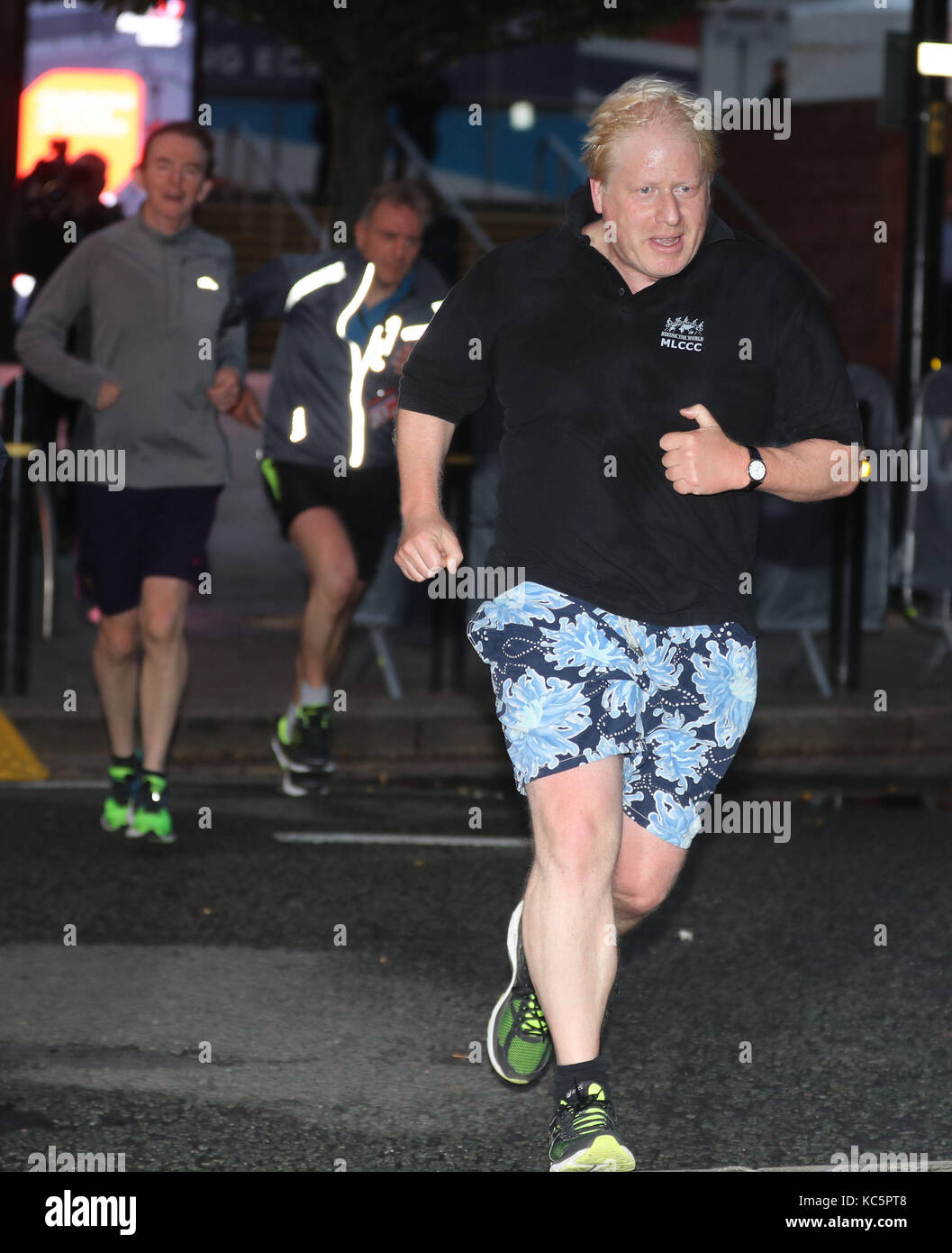 Foreign Secretary Boris Johnson goes for an early morning run while ...