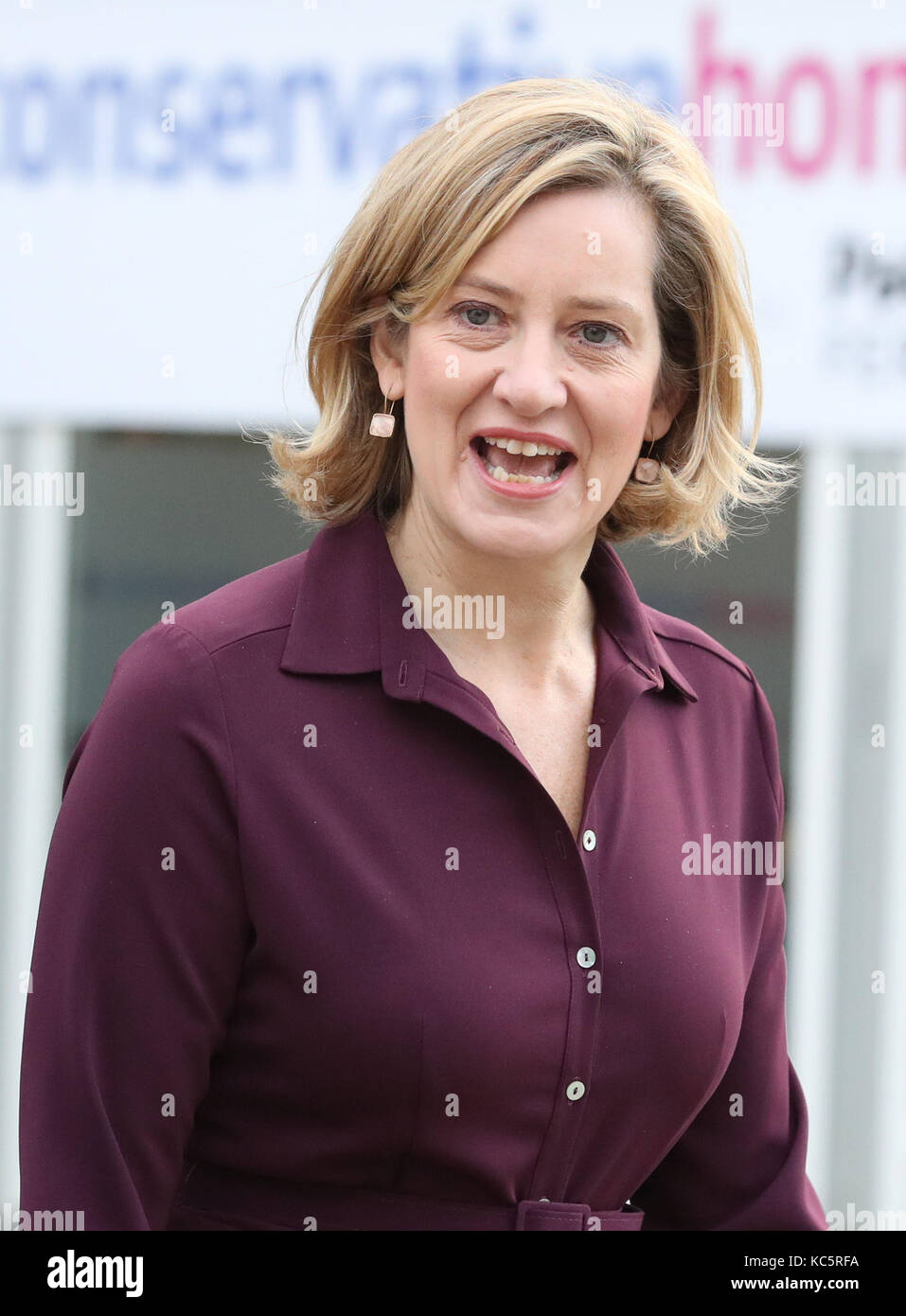 Home Secretary Amber Rudd at the Conservative Party Conference at the ...