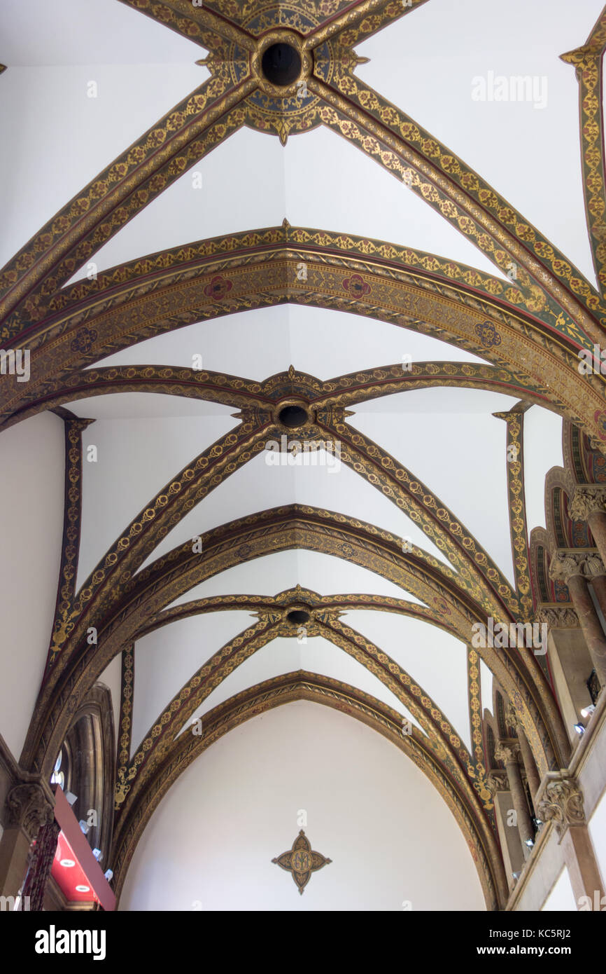 Patterned ceiling in English stately home Stock Photo - Alamy