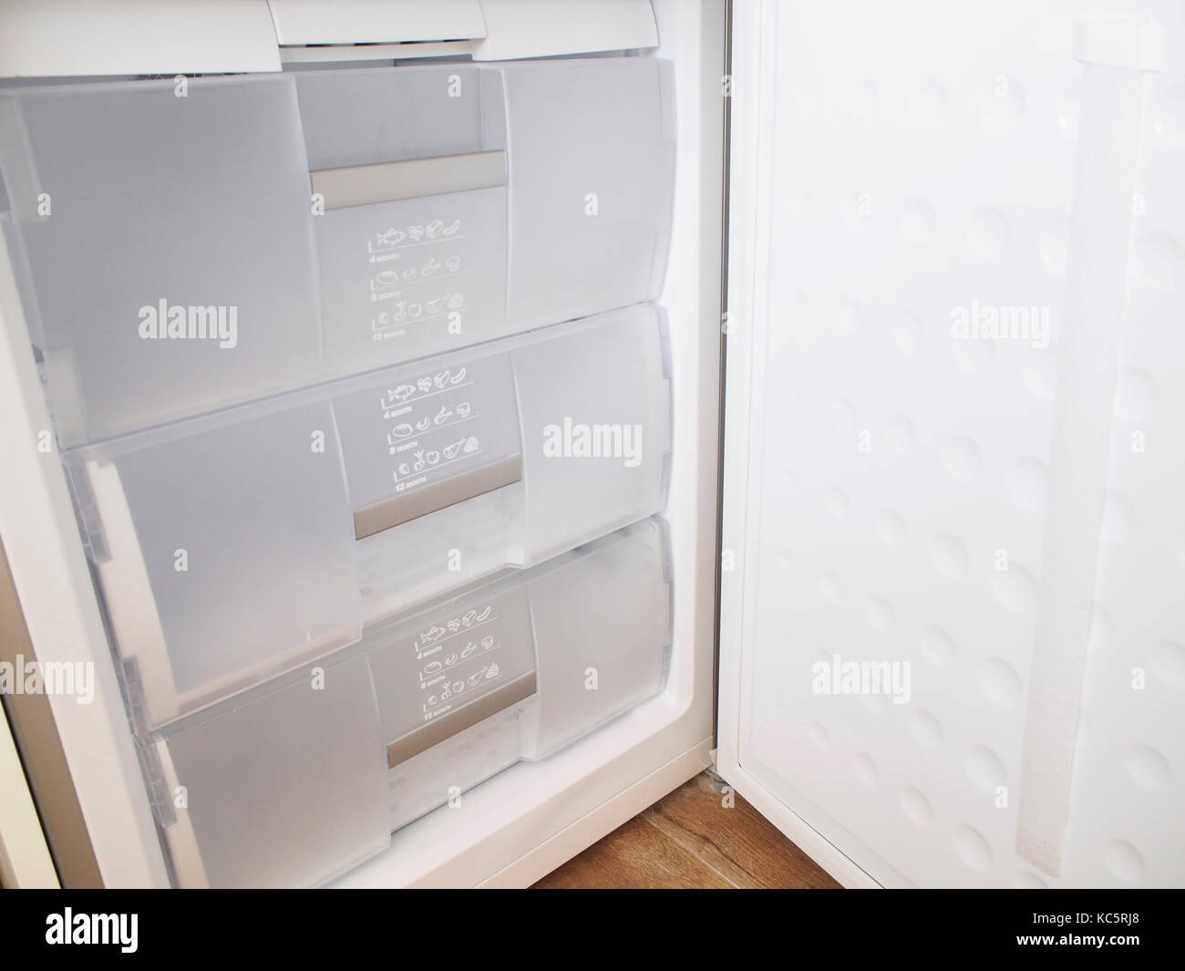 inside white freezer Stock Photo - Alamy