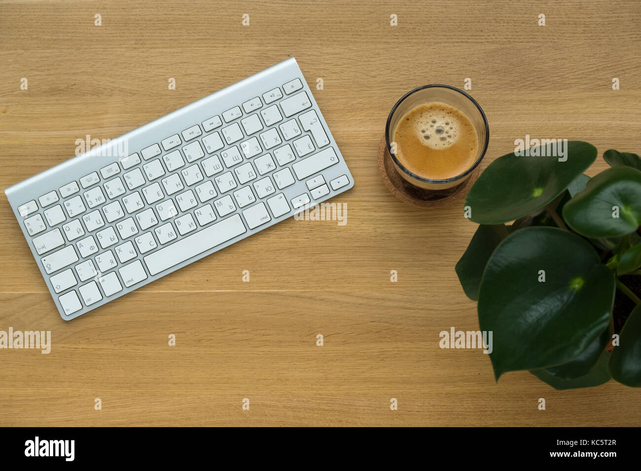 Objects on the table, top view Stock Photo - Alamy
