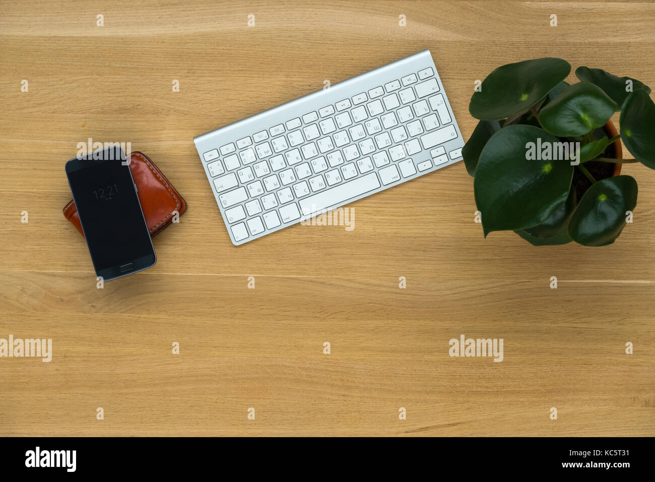 Objects on the table, top view Stock Photo - Alamy