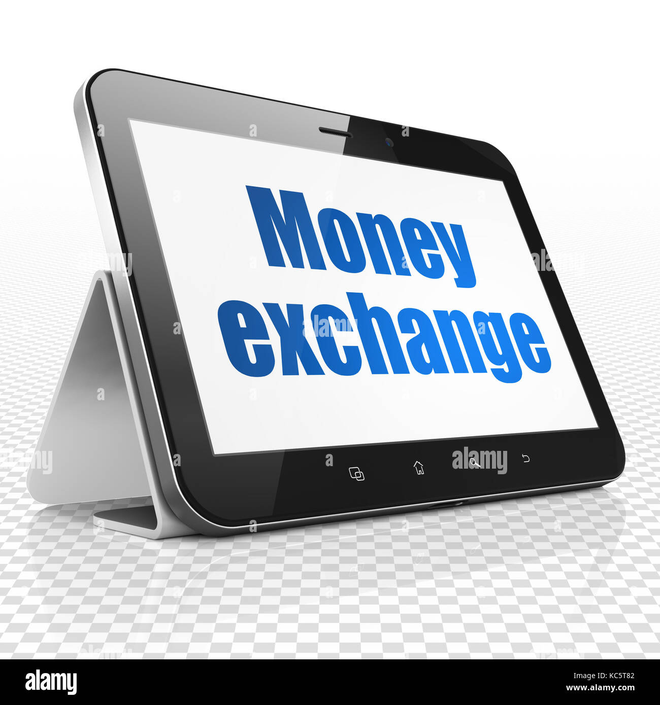 Currency concept: Tablet Computer with Money Exchange on display Stock ...