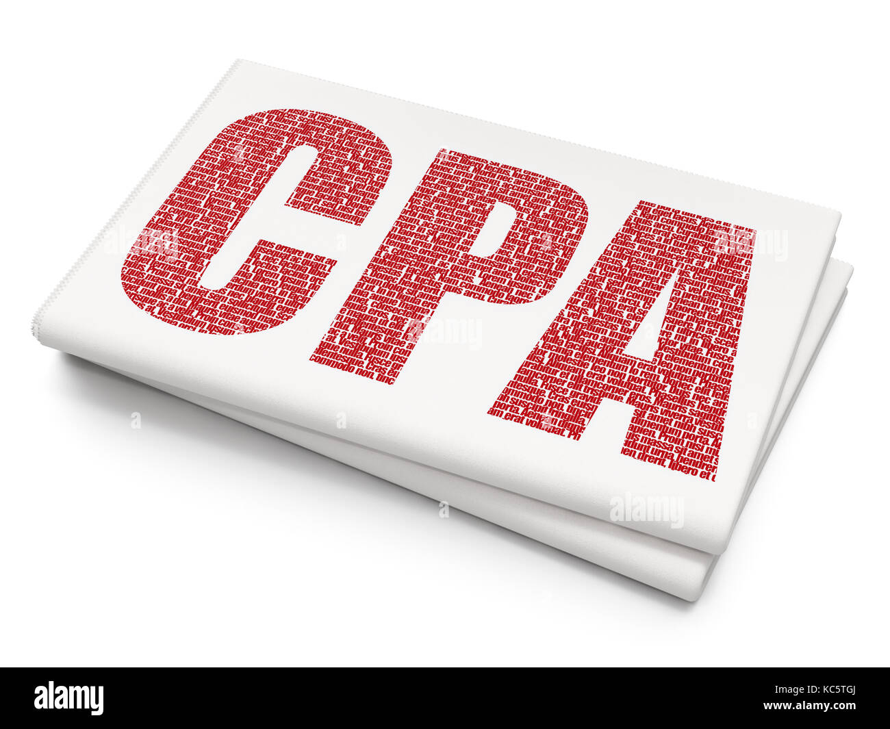 Business concept: CPA on Blank Newspaper background Stock Photo - Alamy