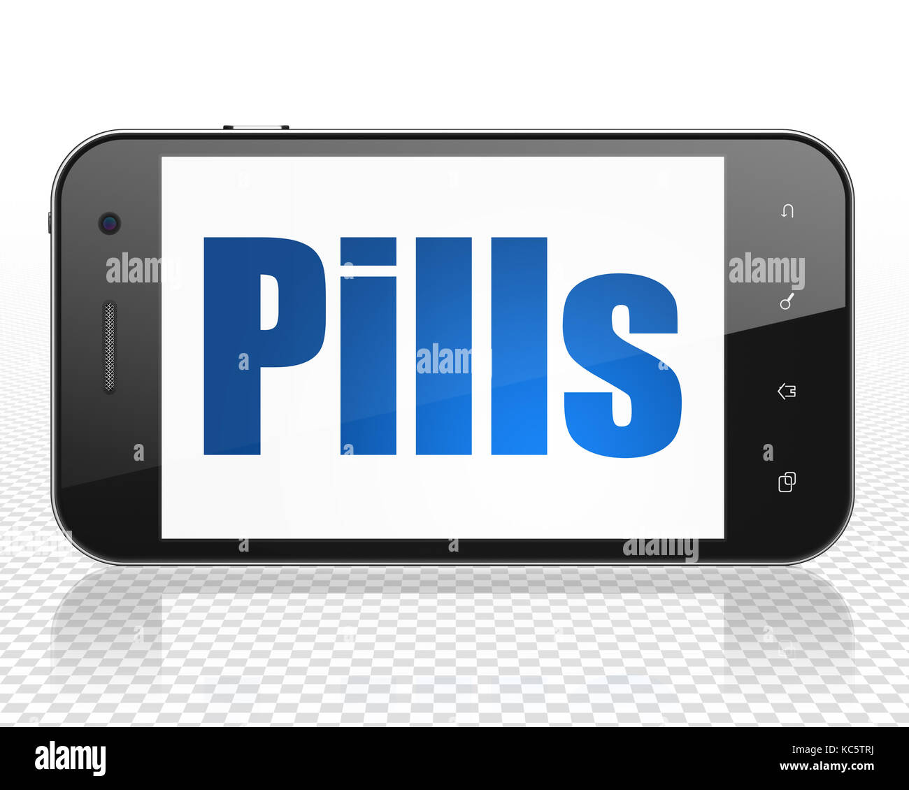 Healthcare concept: Smartphone with Pills on display Stock Photo - Alamy